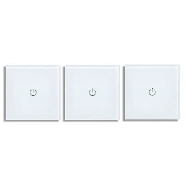 Step Switch Bedroom Sensor 1/2Gang 2Way Dual Touch Switch Tempered ...