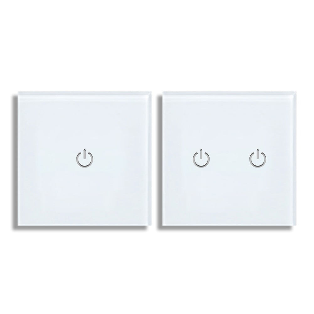 Step Switch Bedroom Sensor 1/2Gang 2Way Dual Touch Switch Tempered ...