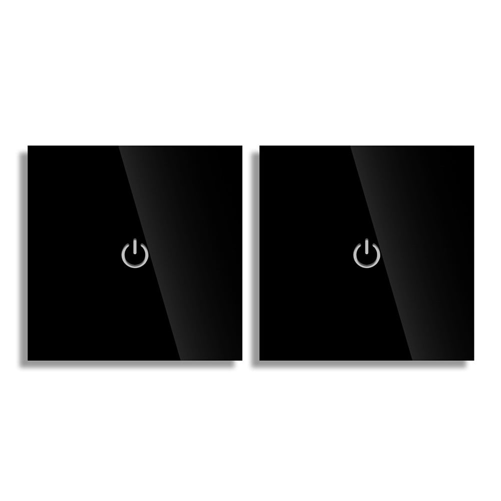 Step Switch Bedroom Sensor 1/2Gang 2Way Dual Touch Switch Tempered ...