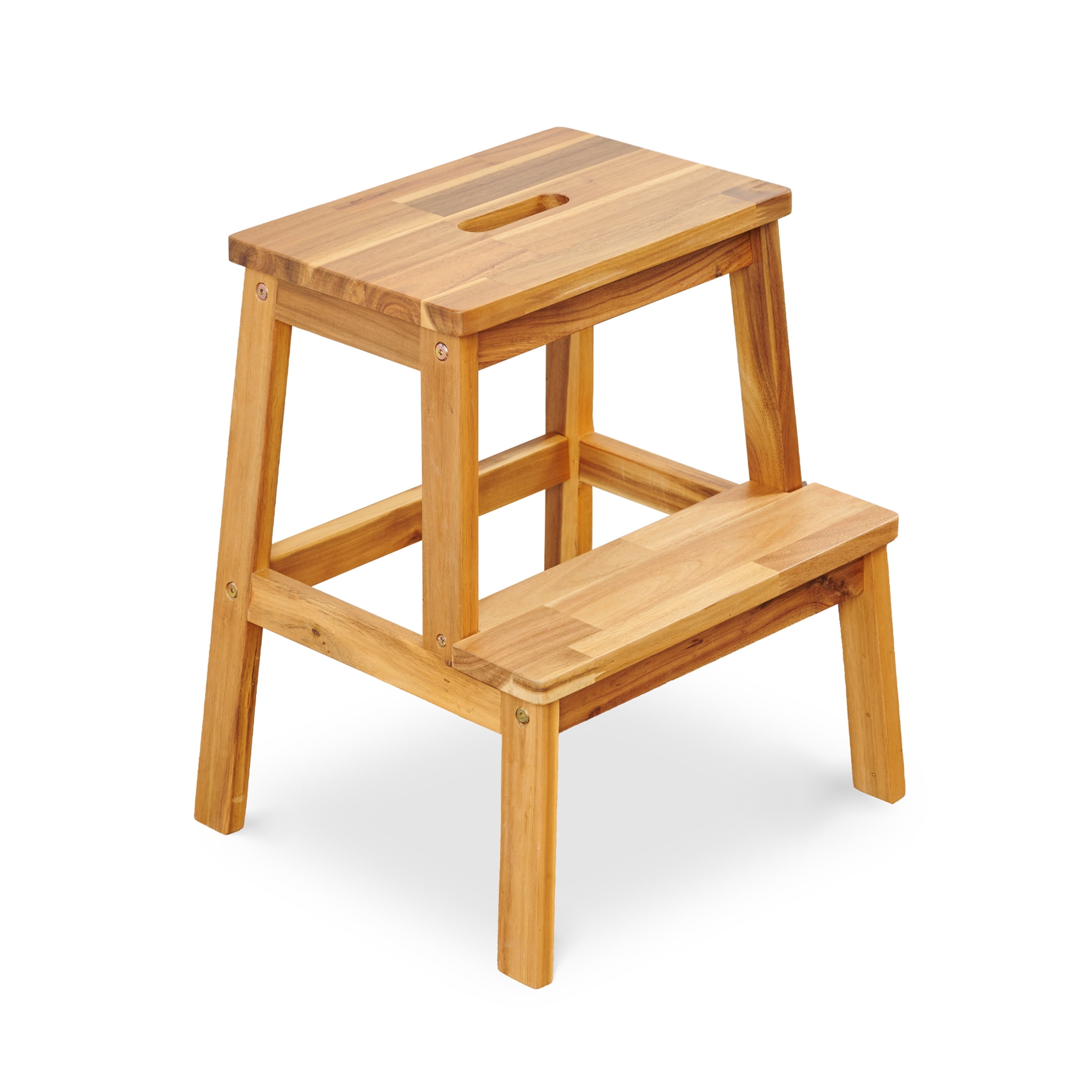 Step Wood Stool, Wooden Stepping Stools for Adults & Kids 350 lbs, Kids ...