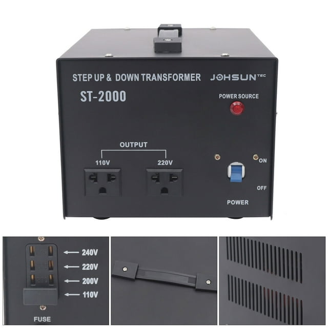 Step up/Down Transformer Voltage Converter 2000W 110V to 220V 220V to 110V - Walmart.com