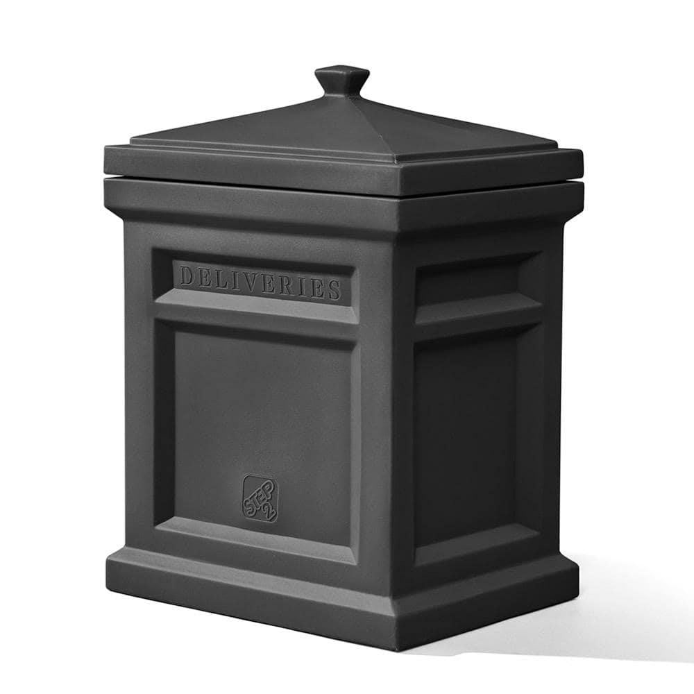 Step2 Delivery Box Express Package Black Onyx 31"H Resin Outdoor ...