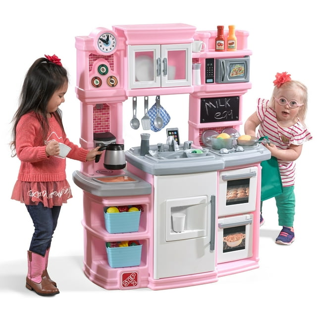 Step2 Great Gourmet Pink Kitchen set includes 32 Piece Plastic Play Set ...