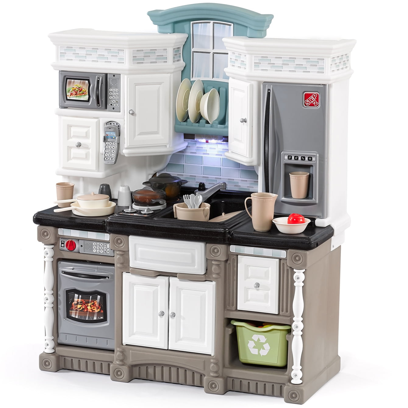 Green Toys Pizza Parlor Kitchen Play Set - Walmart.com