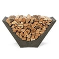 Step2 Longhorn Firewood Rack Plastic Indoor Outdoor Log Holder 27"H x ...