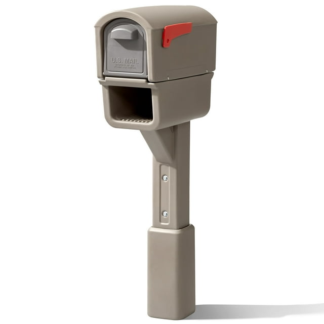 Step2 MailMaster Express Plus Plastic Mailbox Mocha Finish - Walmart.com