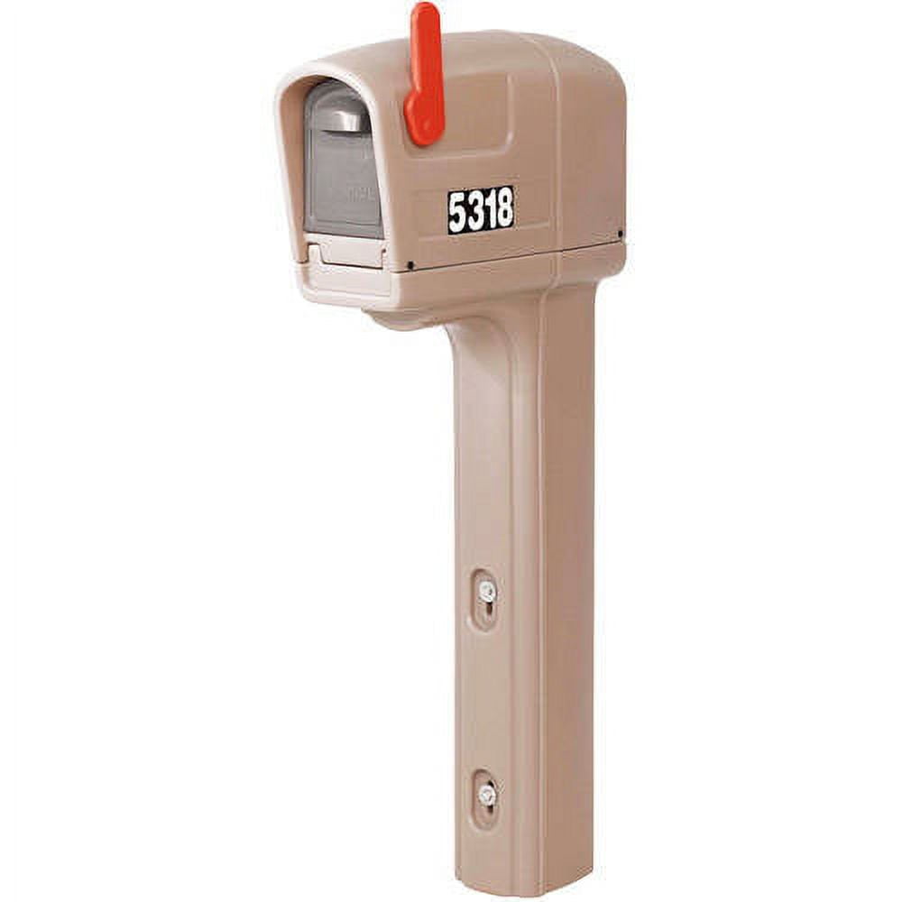 Step2 MailMaster Trimline Plastic Mailbox with Stone Gray Finish ...