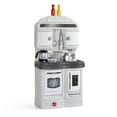 Step2 Quaint Kitchen White Plastic Play Kitchen for Toddlers 2-4 ...