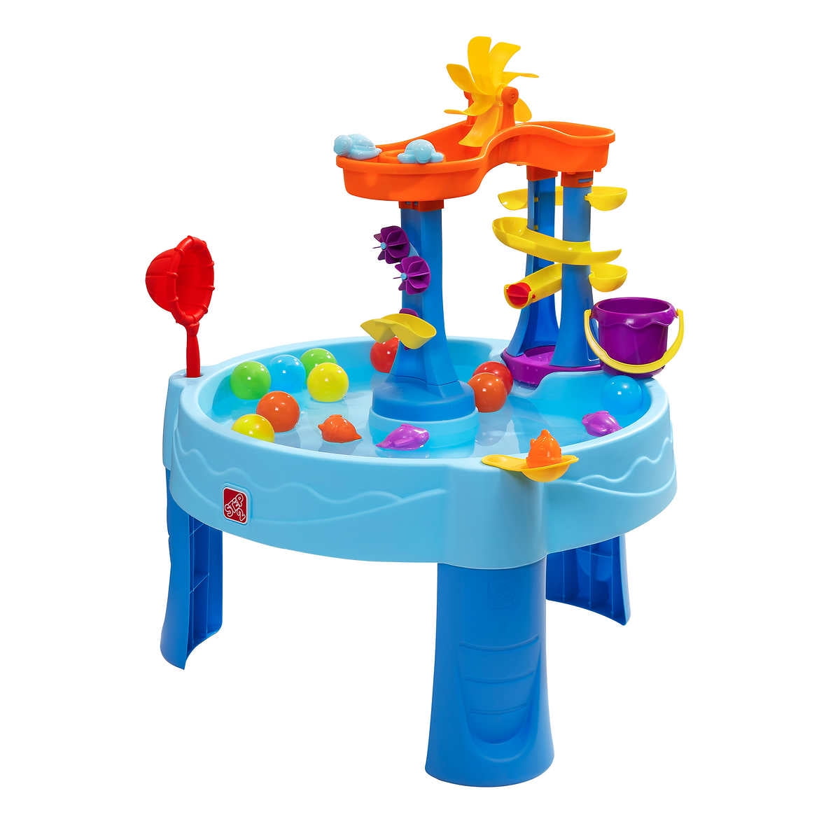 Step2 Rushing Rapids Water Table, Outdoor Toddler Waterfall Maze Toy ...