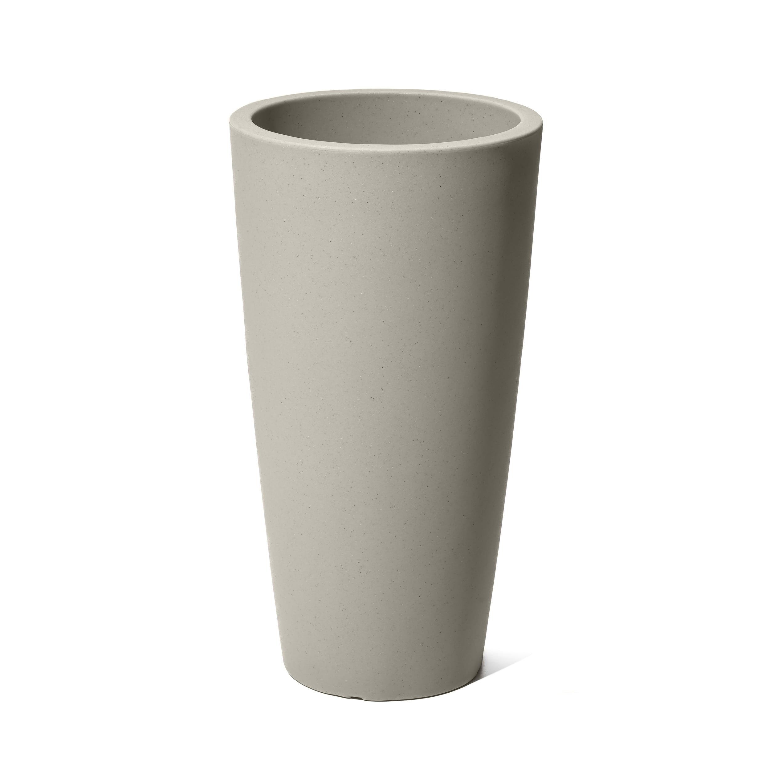 Step2 Tremont 28-Inch Round Concrete Large Indoor/Outdoor Planter ...