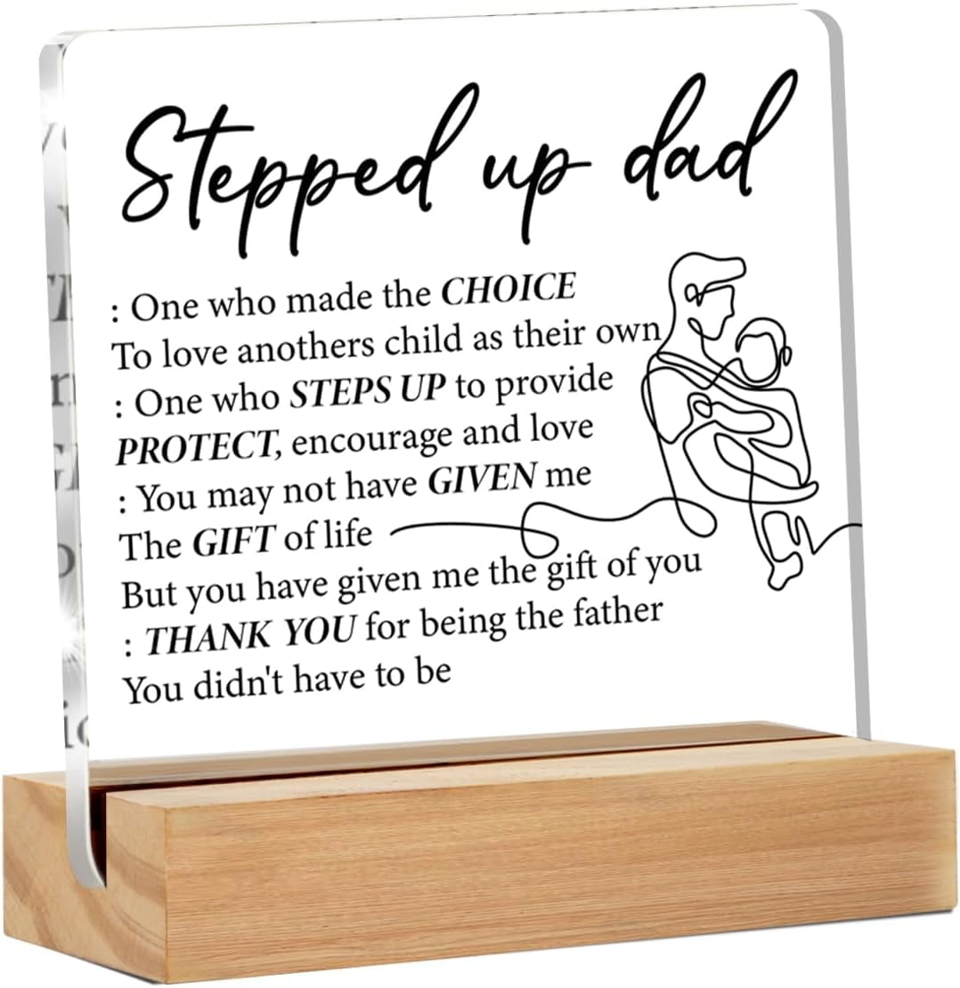 Stepdad Gifts From Stepdaughter Stepson, Bonus Dad Gifts for Birthday ...