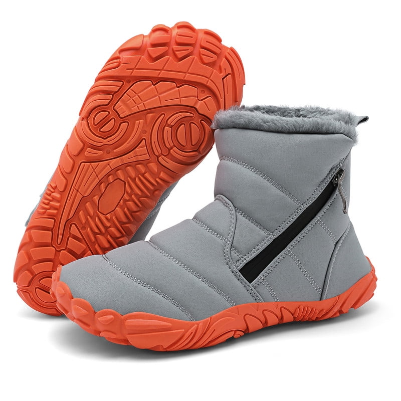 Stepedia Kids Snow Boots for Girls Boys Wide Toe Box Warm Barefoot ...