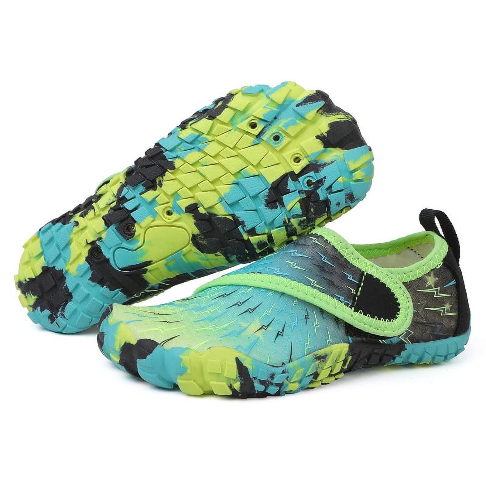 Stepedia Kids Water Shoes, Camo Design, Quick Drying Aqua Socks, Anti ...