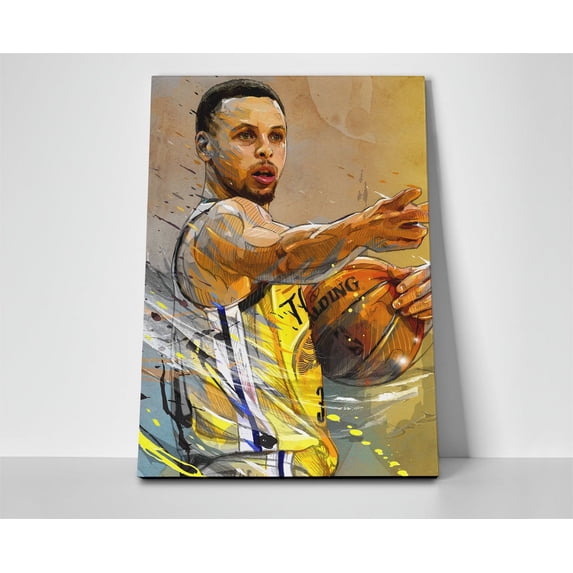 Steph Curry Artwork Poster or Wrapped Canvas - Walmart.com