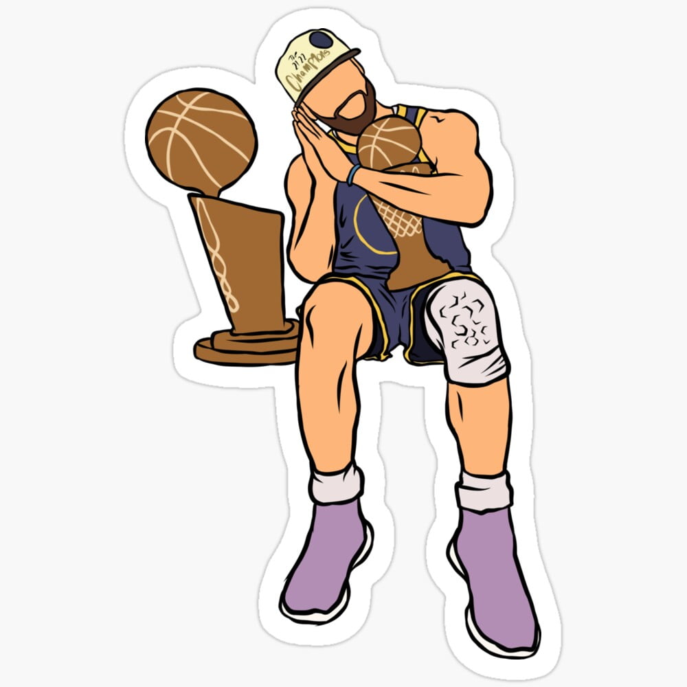 Steph Curry Championship Celebration Sticker Phone Decal Water Bottle ...