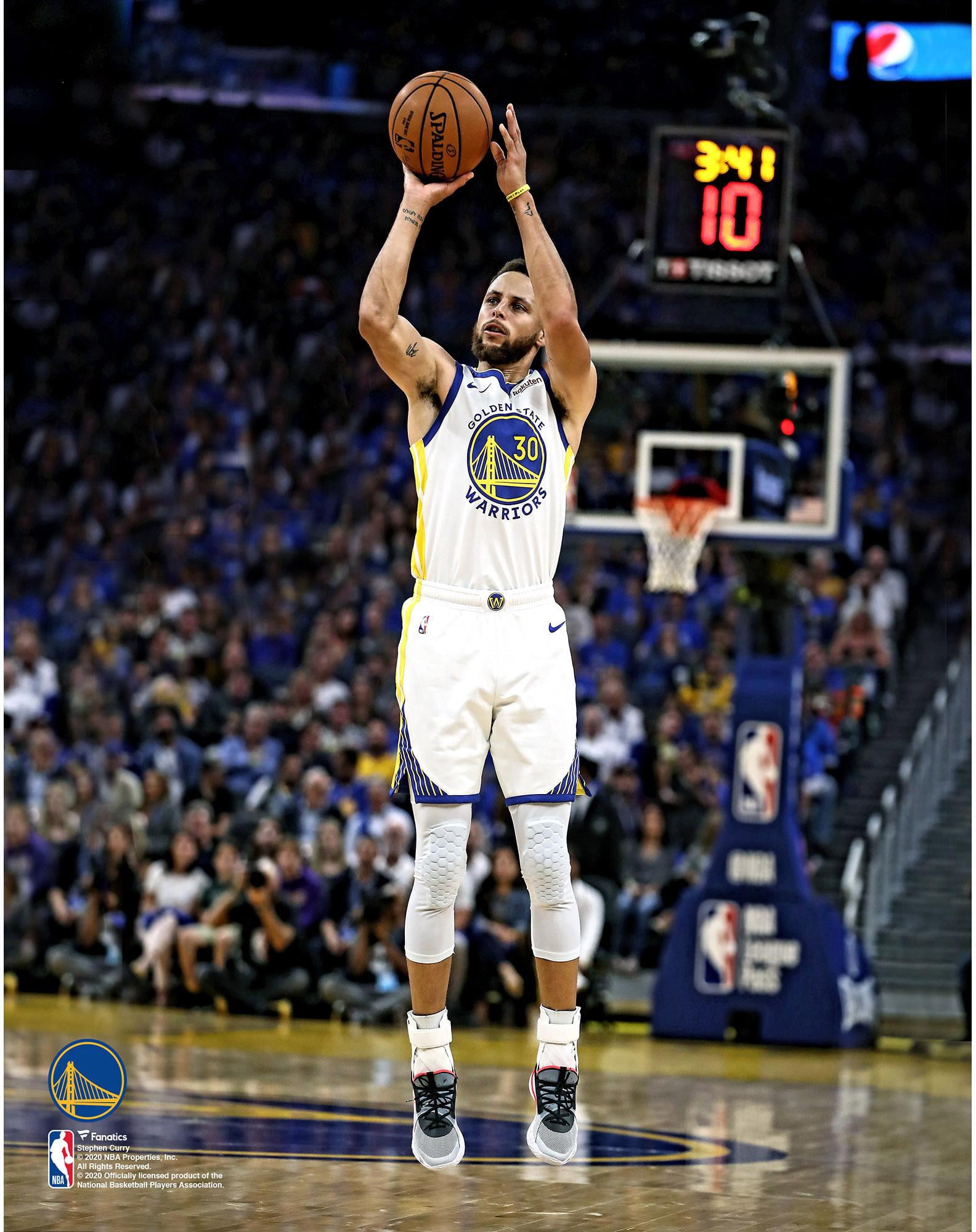 Stephen Curry Golden State Warriors Unsigned 3-Point Shot Photograph ...
