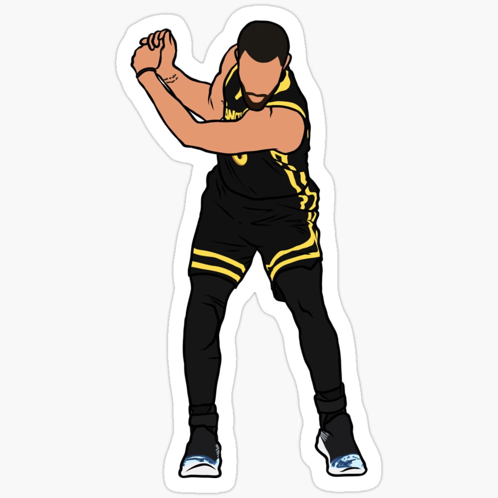 Steph Curry Golf Celebration Sticker Phone Decal Water Bottle Stickers ...