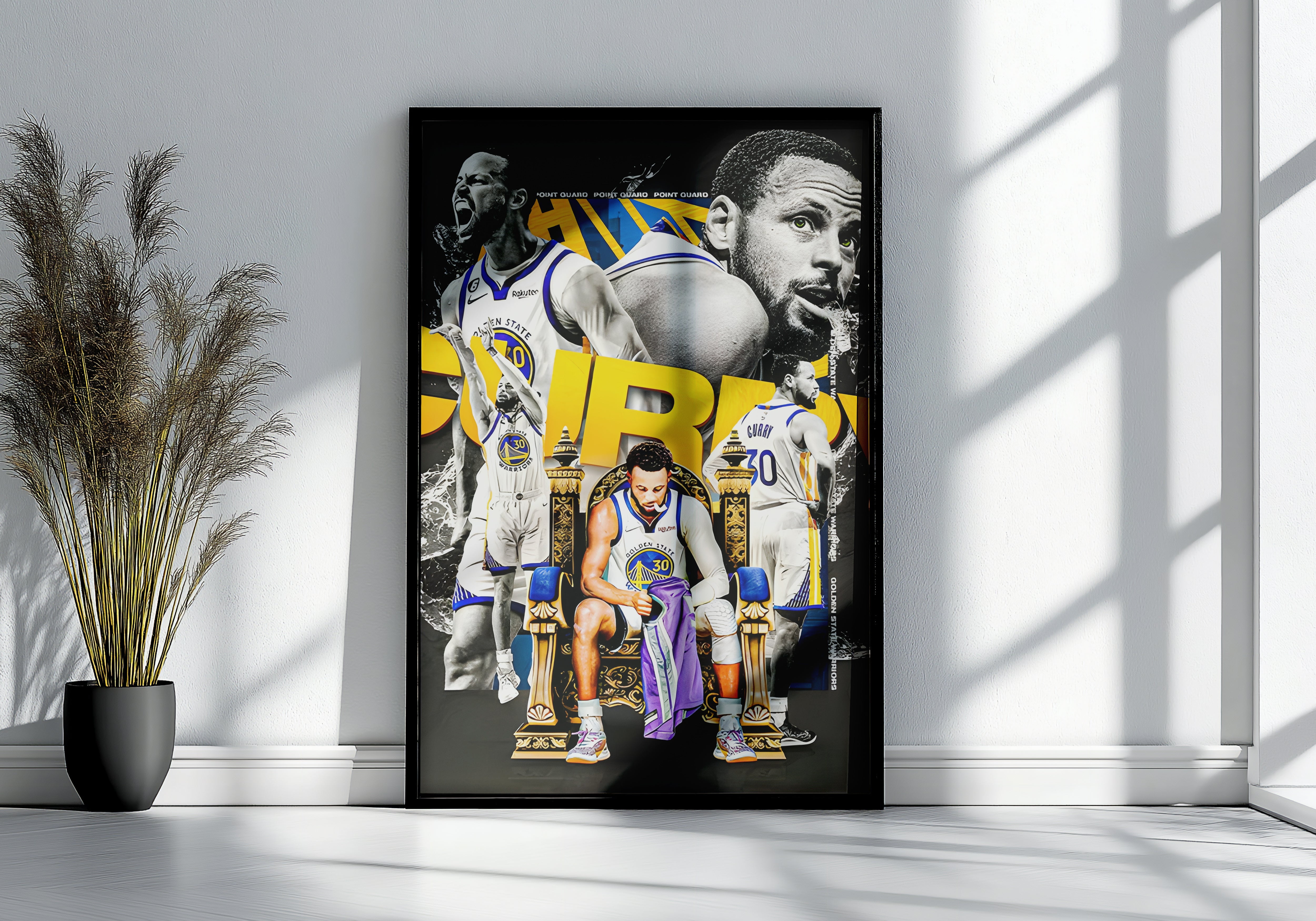 Steph Curry Throne Poster or Gallery Canvas Wall Art - Walmart.com