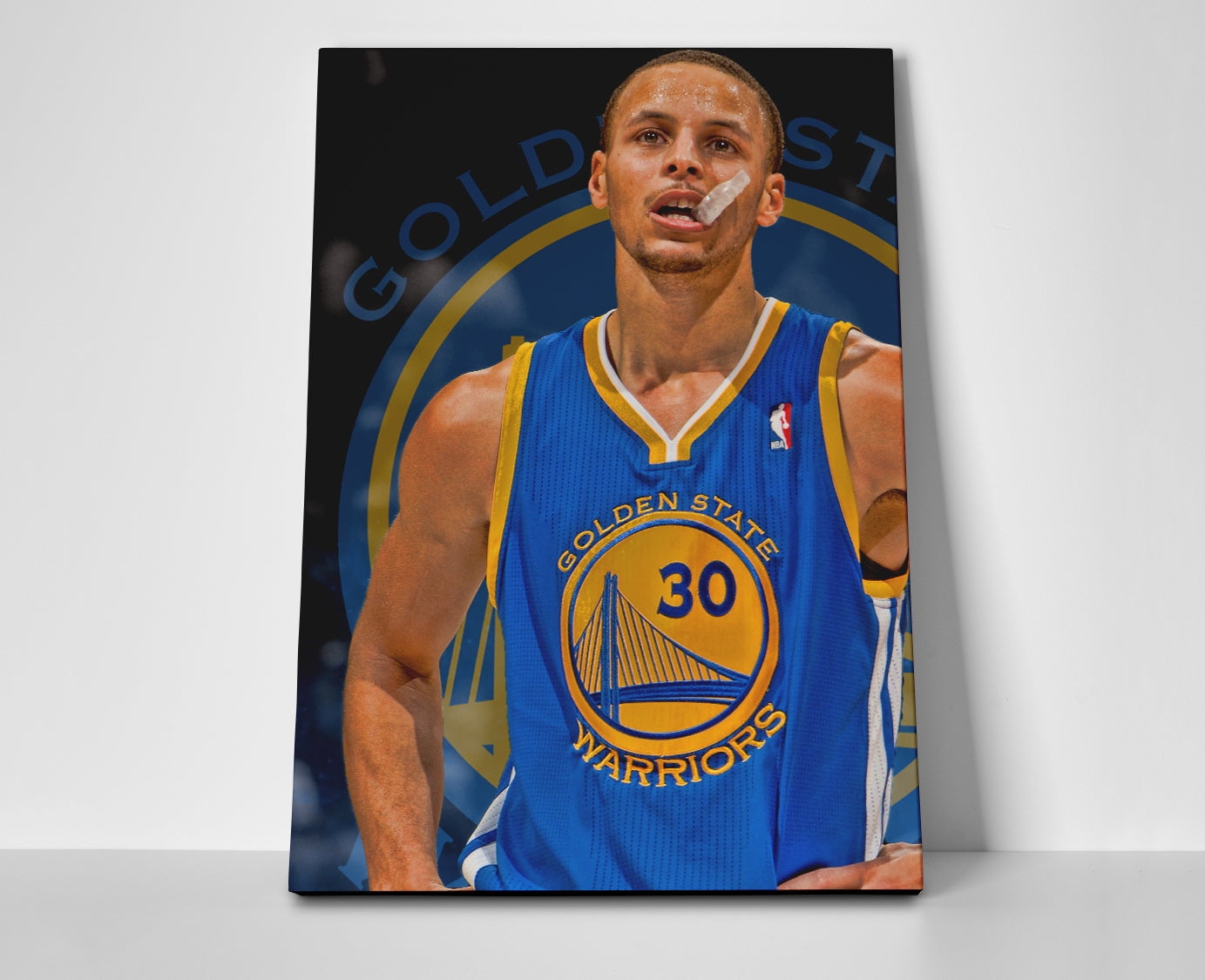 Steph Curry Warriors Poster or Wrapped Canvas - Walmart.com