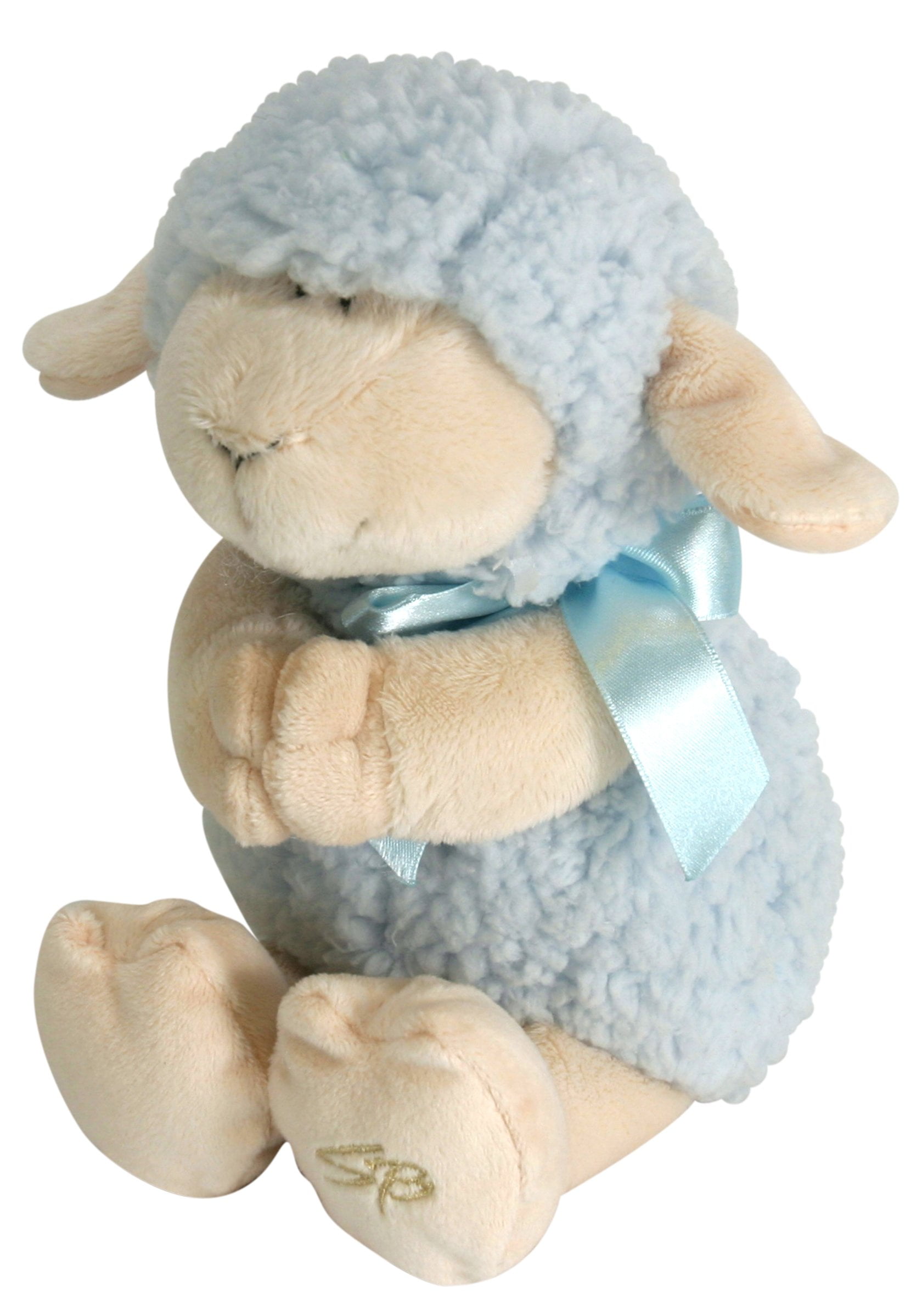 Stephan Baby Ultra Soft and Huggable Musical Praying Woolly Lamb, Blue ...