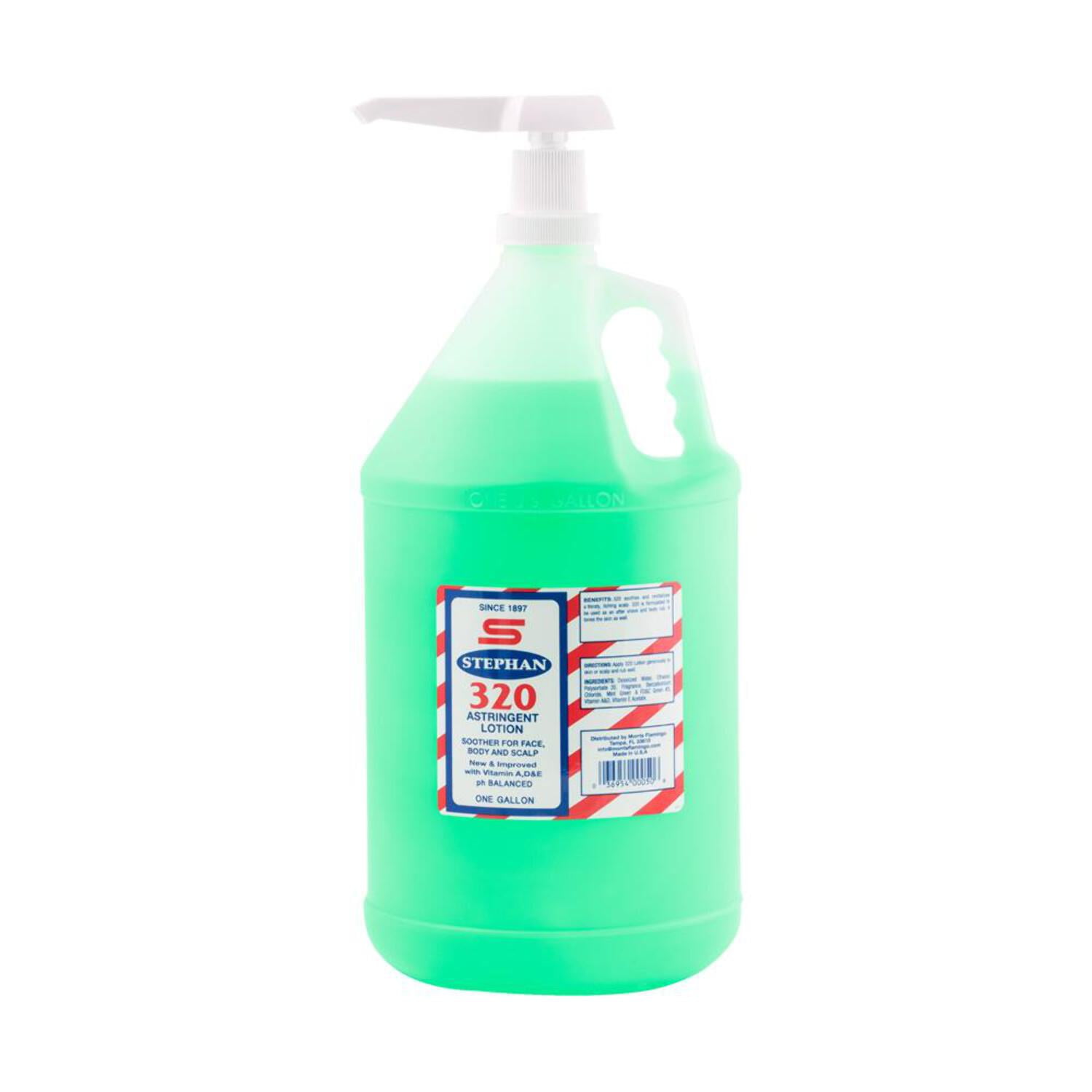 Stephan No. 320 Astringent Lotion for Skin, Face, Hair - Gallon Size ...