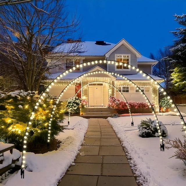 Stephan Roberts 3-Pack LED Light Arch Set for Holidays & Weddings ...
