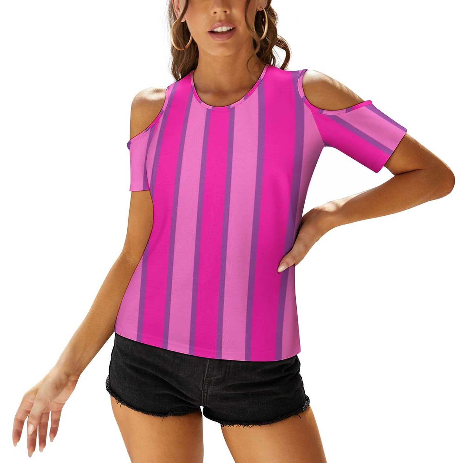 Stephanie Lazytown And Movie Costume New Fashion Zip Off Shoulder Top ...