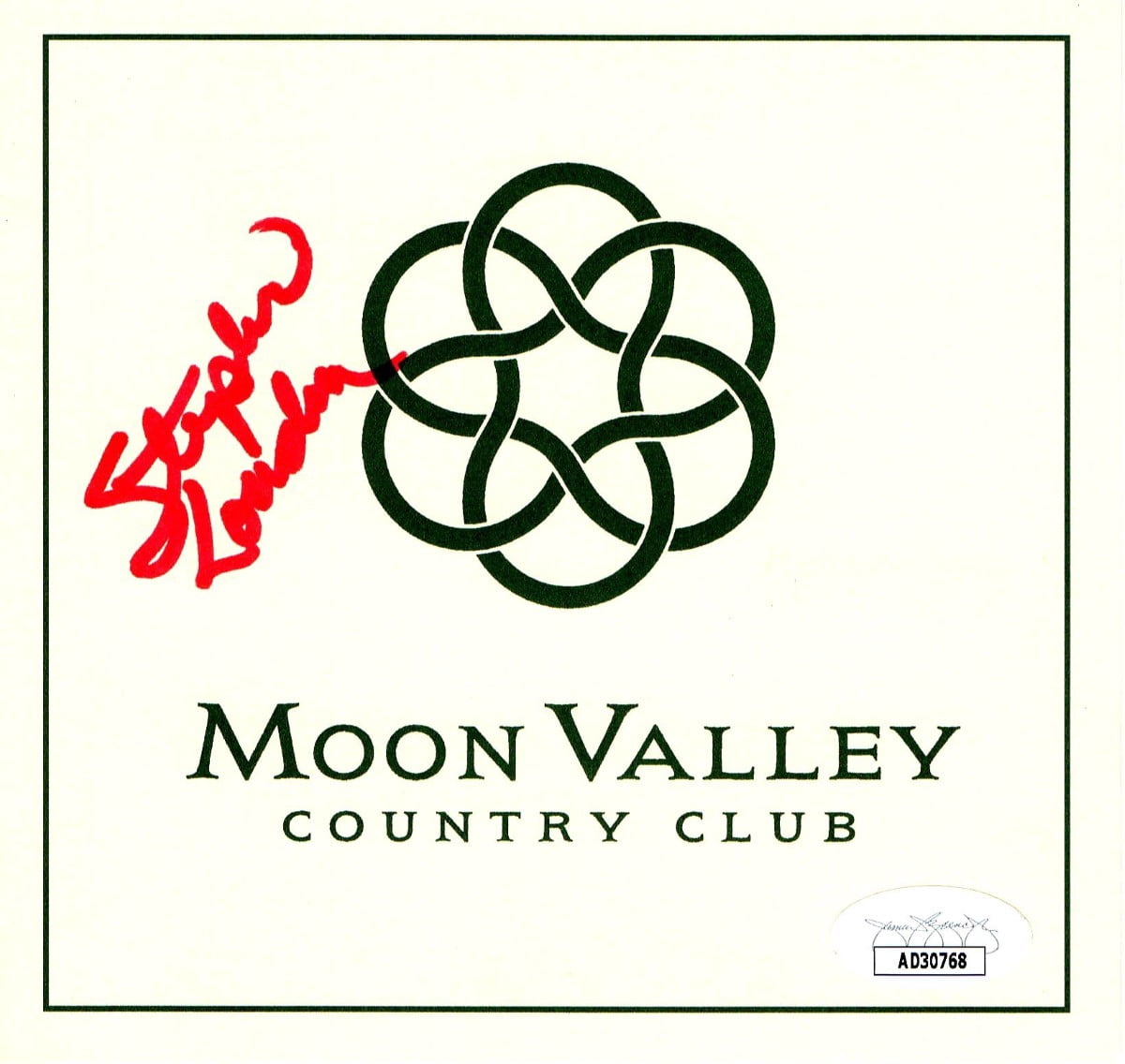 Stephanie Louden Signed Autograph Scorecard Moon Valley Country Club ...