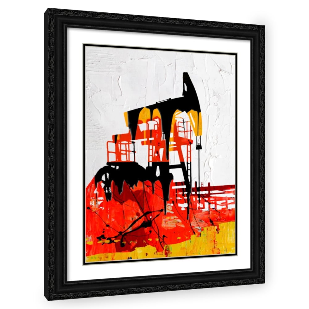 Stephen Chambers 11x14 Black Ornate Wood Framed With Double Matting ...