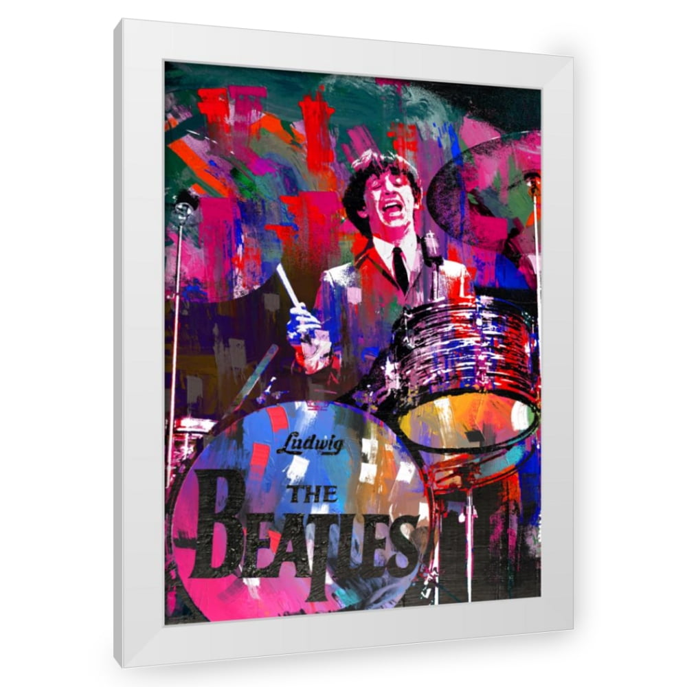 Stephen Chambers 11x14 White Modern Wood Framed Wall Art Titled - Ringo ...