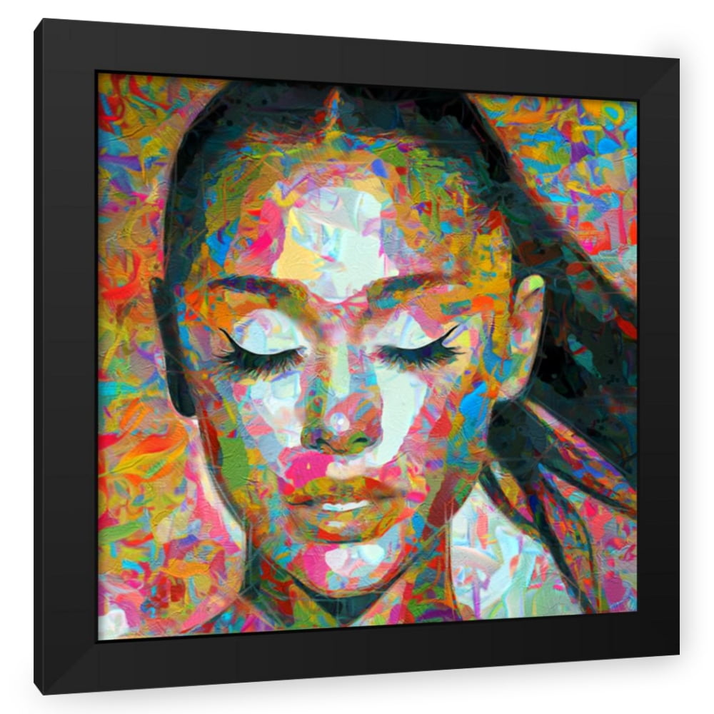 Stephen Chambers 12x12 Black Modern Wood Framed Wall Art Titled