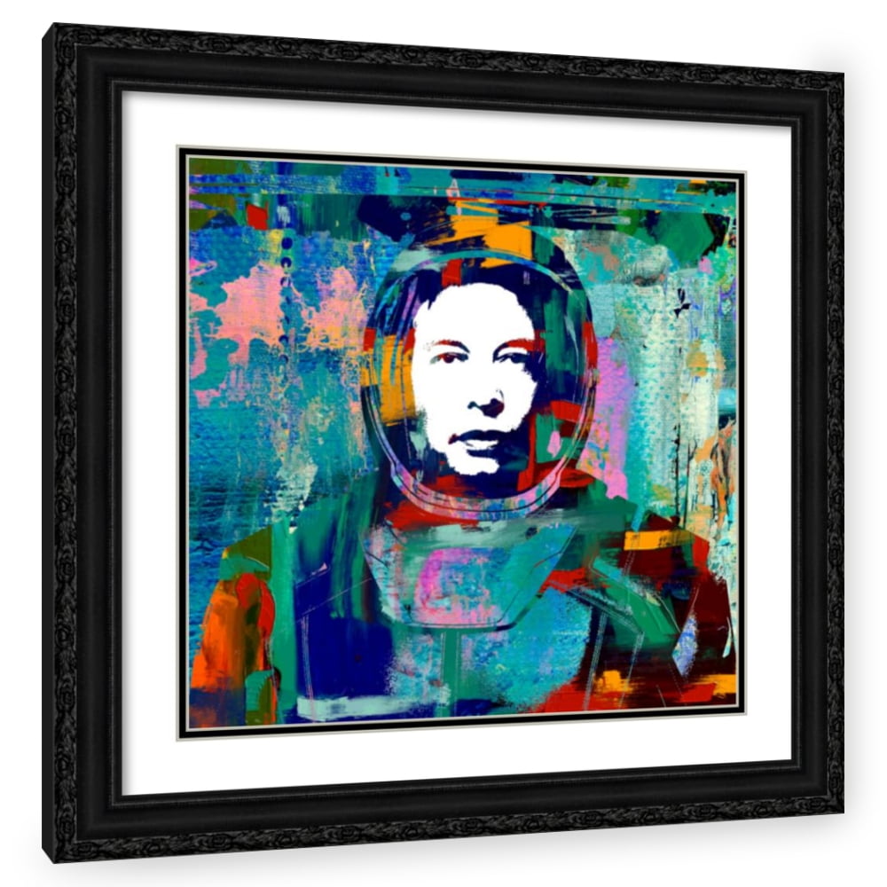 Stephen Chambers 12x12 Black Ornate Wood Framed With Double Matting ...