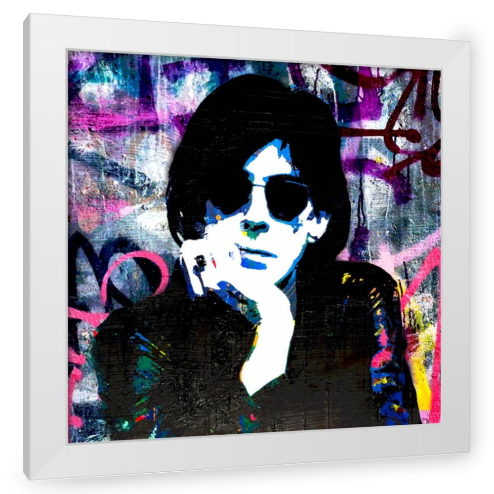 Stephen Chambers 12x12 White Modern Wood Framed Wall Art Titled - Cars ...
