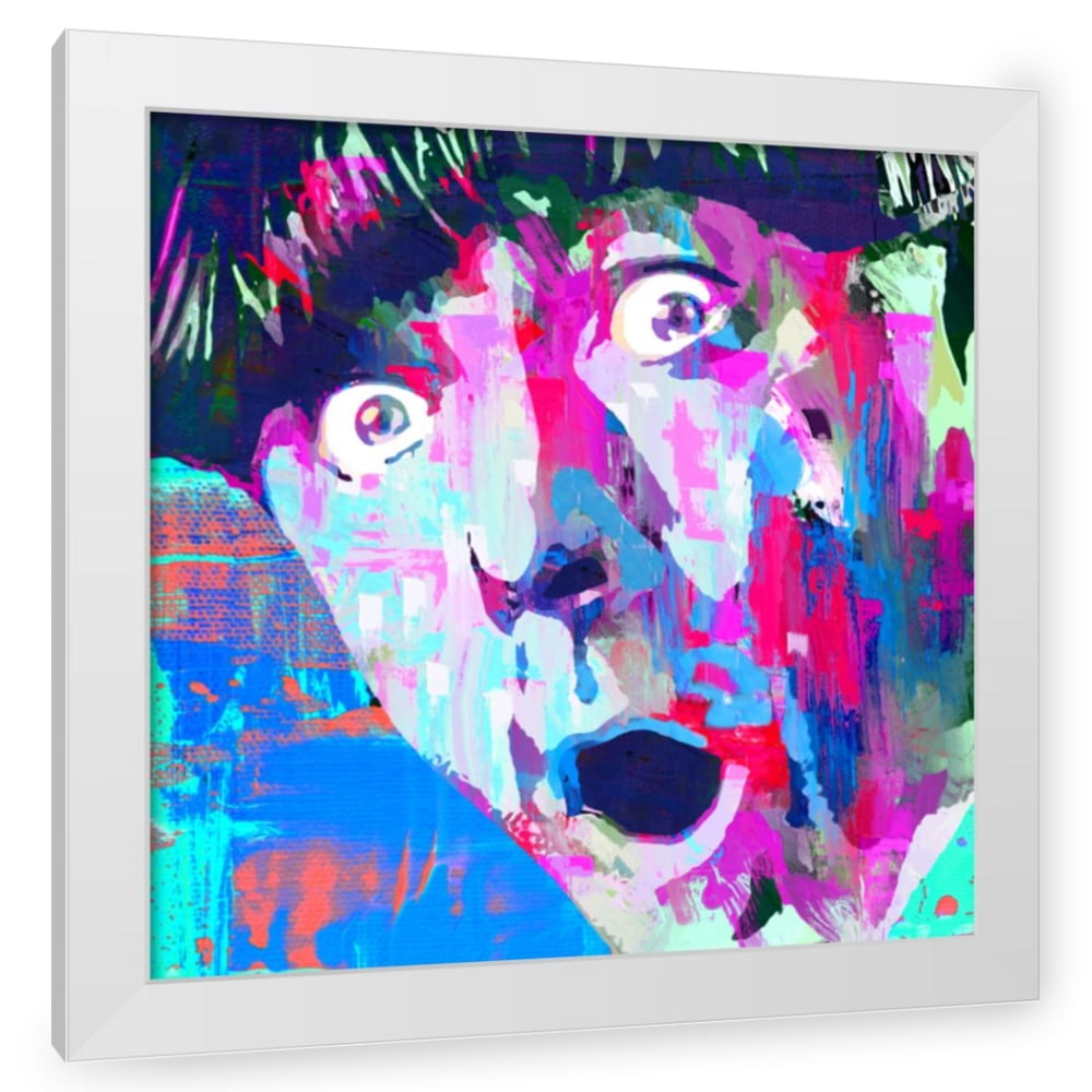 Stephen Chambers 12x12 White Modern Wood Framed Wall Art Titled - Moe ...