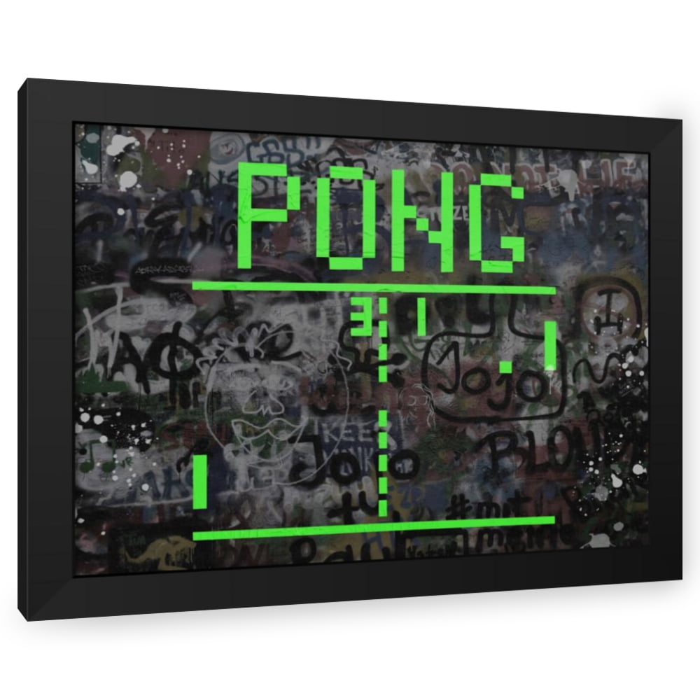 Stephen Chambers 14x12 Black Modern Wood Framed Wall Art Titled - Pong ...