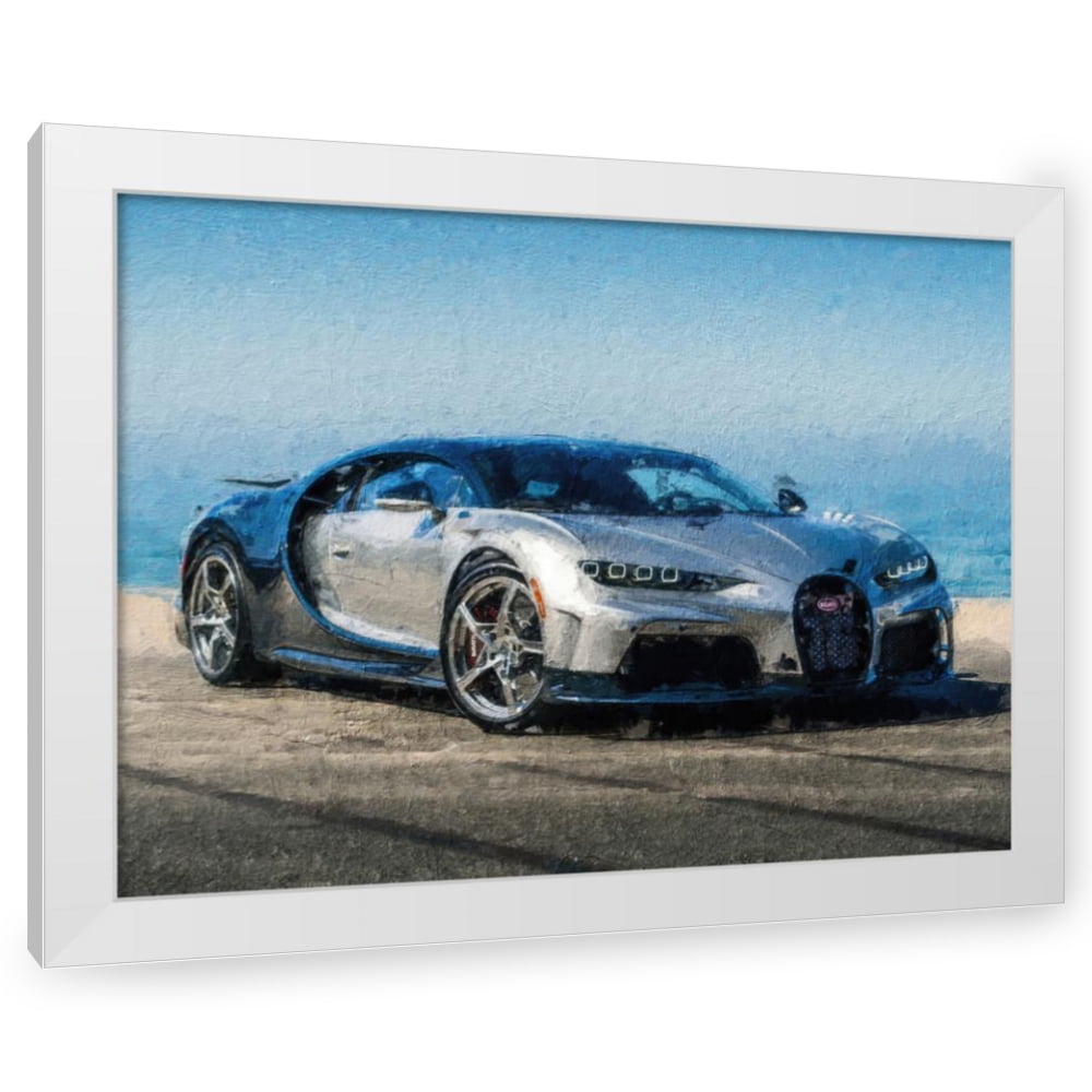 Stephen Chambers 14x12 White Modern Wood Framed Wall Art Titled ...
