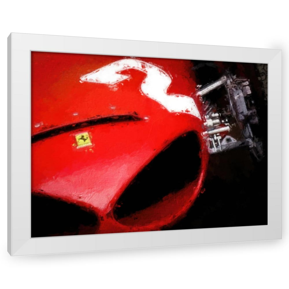 Stephen Chambers 14x12 White Modern Wood Framed Wall Art Titled ...