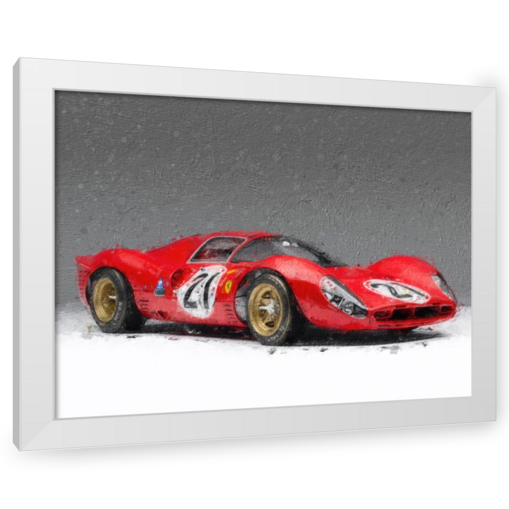Stephen Chambers 14x12 White Modern Wood Framed Wall Art Titled ...