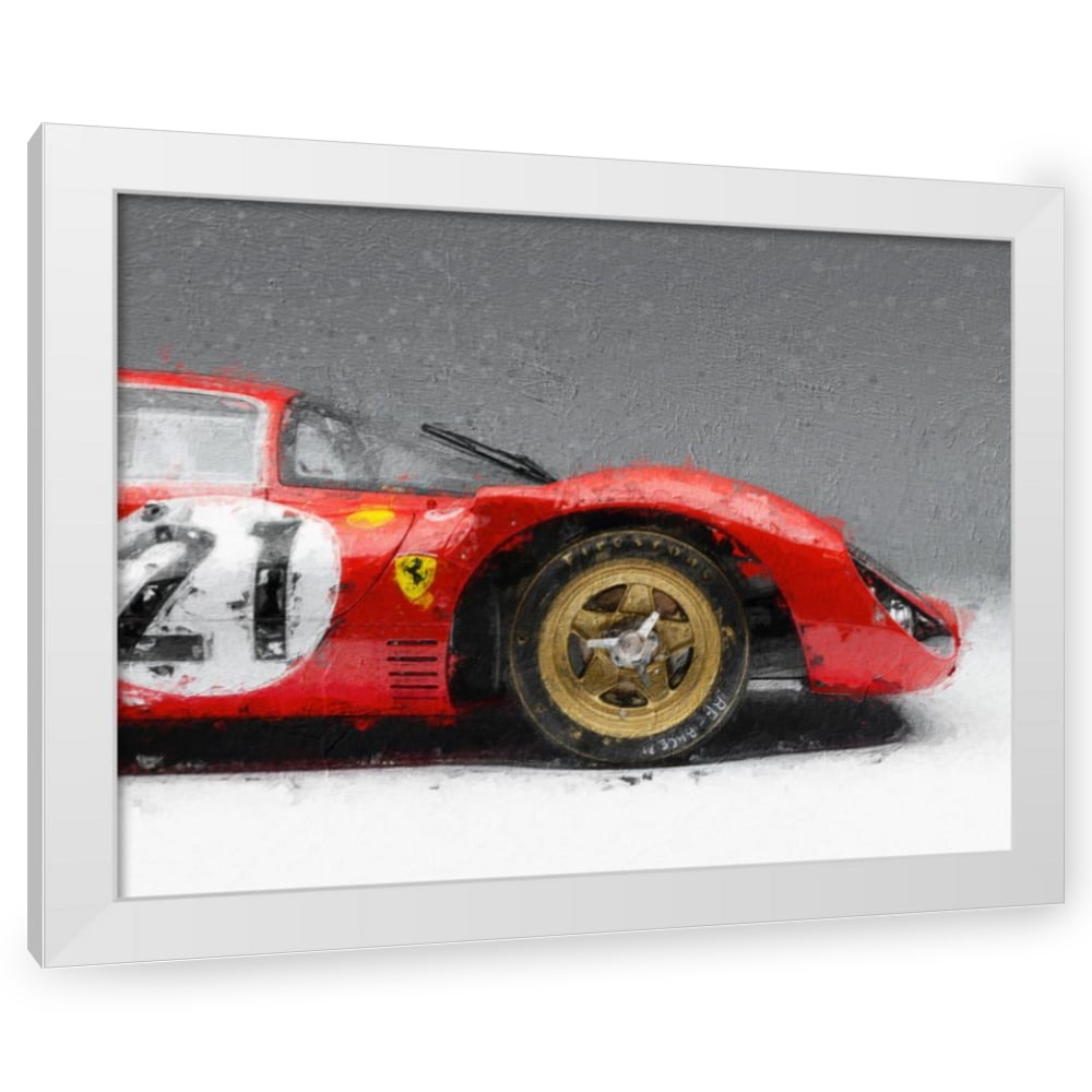 Stephen Chambers 14x12 White Modern Wood Framed Wall Art Titled ...