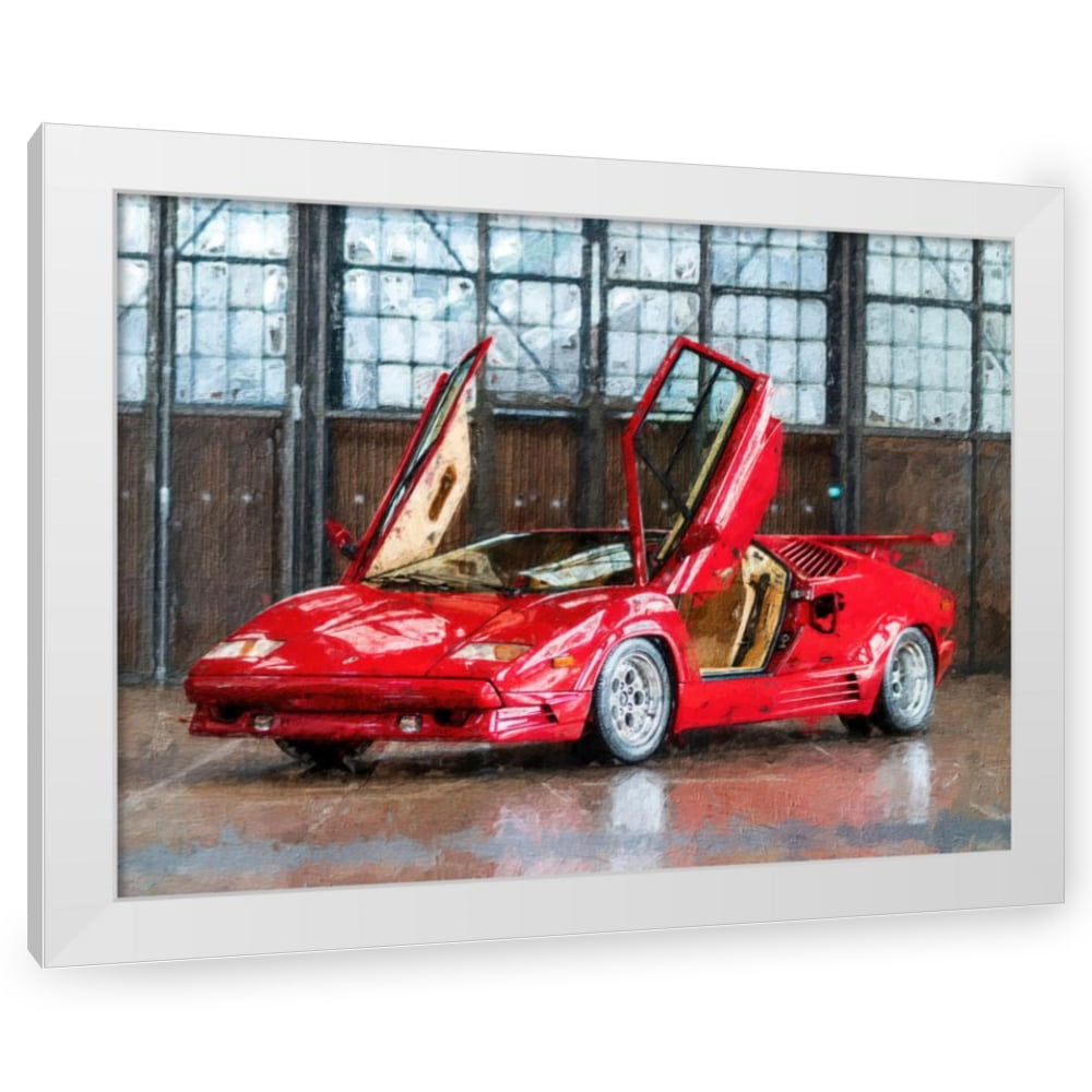 Stephen Chambers 14x12 White Modern Wood Framed Wall Art Titled ...