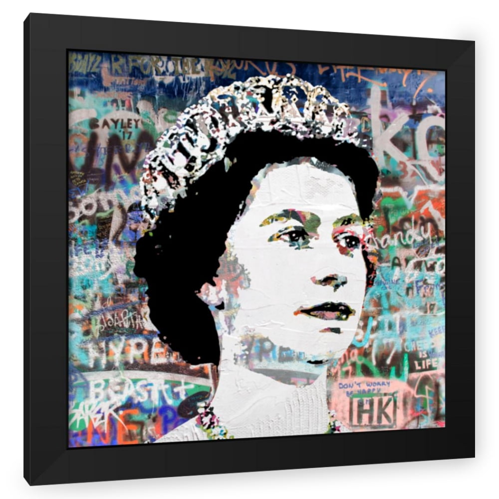 Stephen Chambers 15x15 Black Modern Wood Framed Wall Art Titled - Queen ...