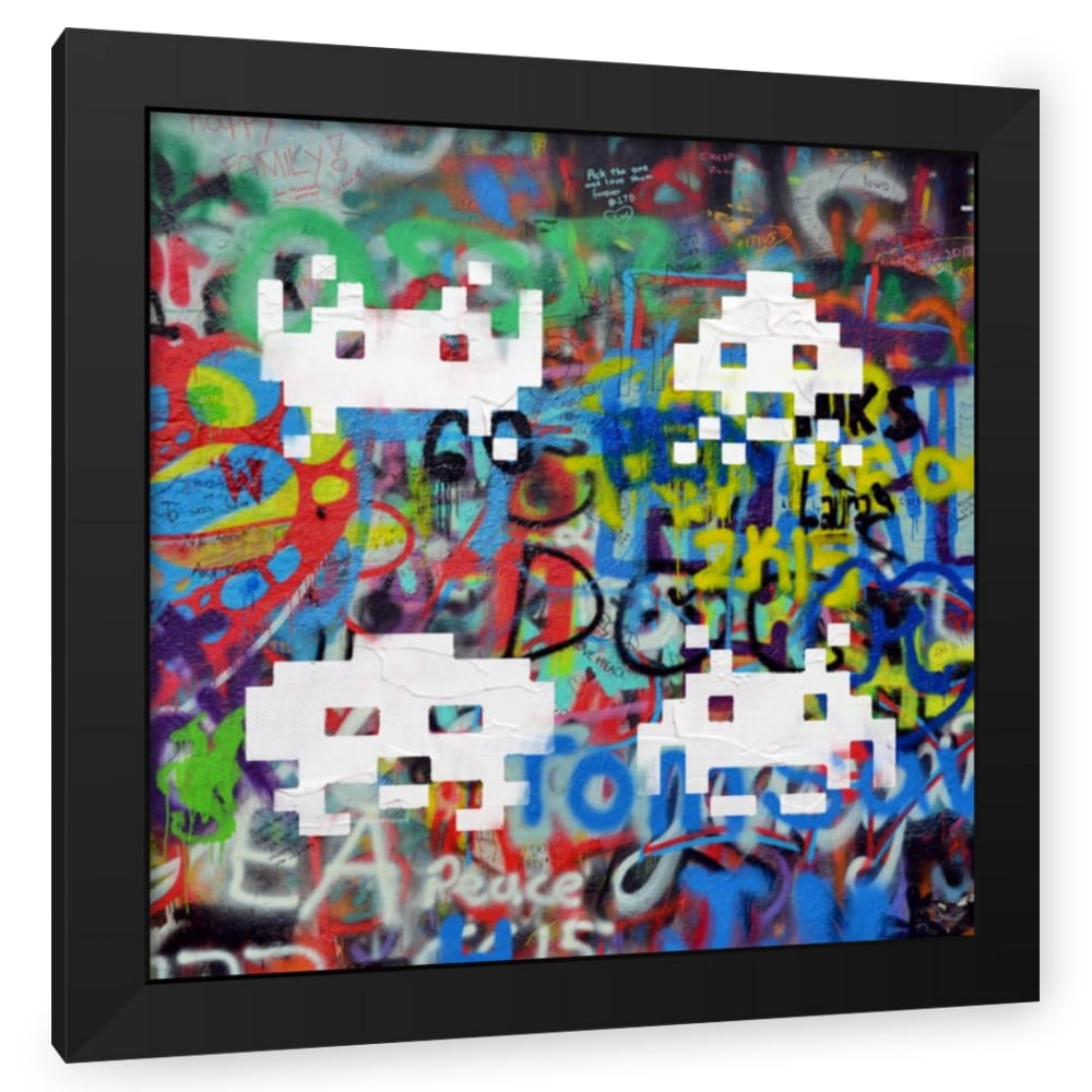 Stephen Chambers 15x15 Black Modern Wood Framed Wall Art Titled - Space ...