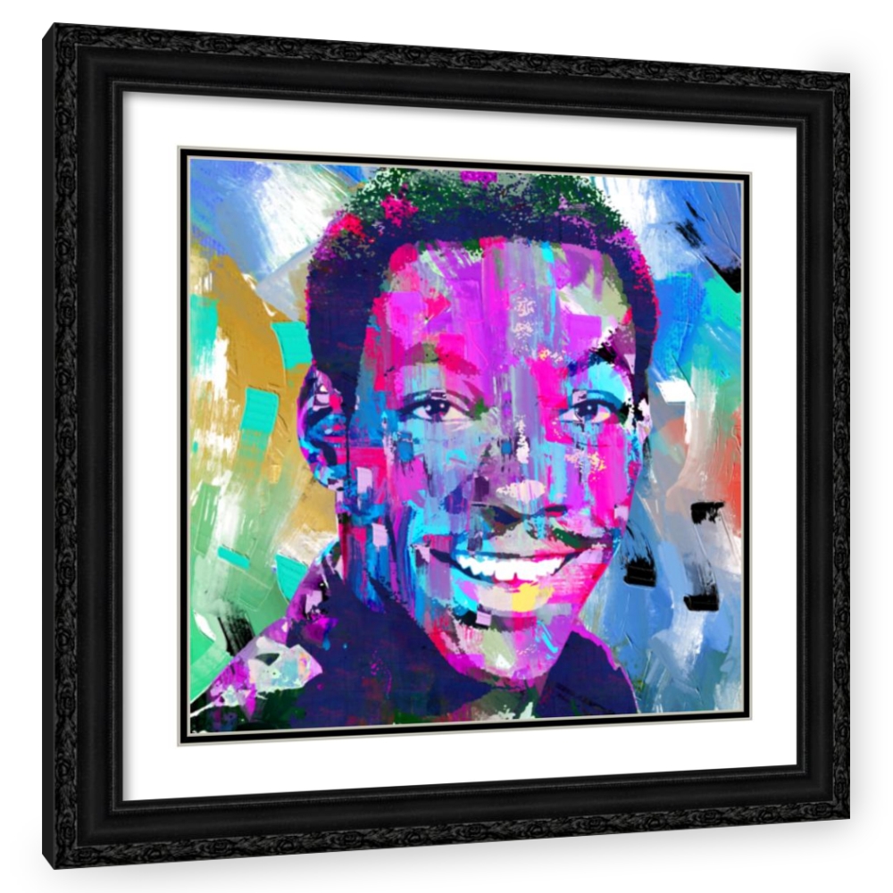 Stephen Chambers 15x15 Black Ornate Wood Framed With Double Matting ...