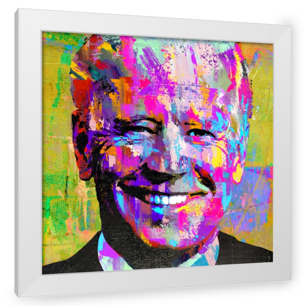 Stephen Chambers 15x15 White Modern Wood Framed Wall Art Titled - Joe ...