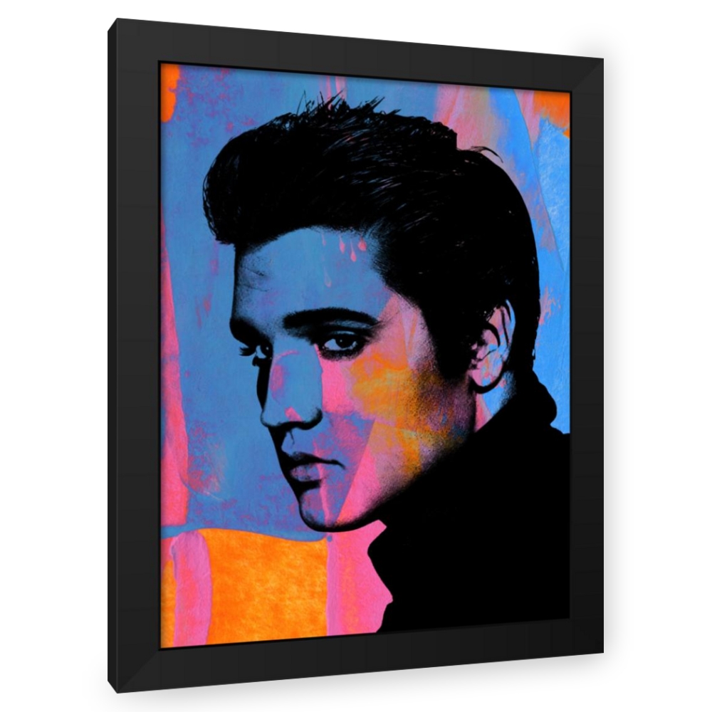 Stephen Chambers 15x18 Black Modern Wood Framed Wall Art Titled - Elvis ...