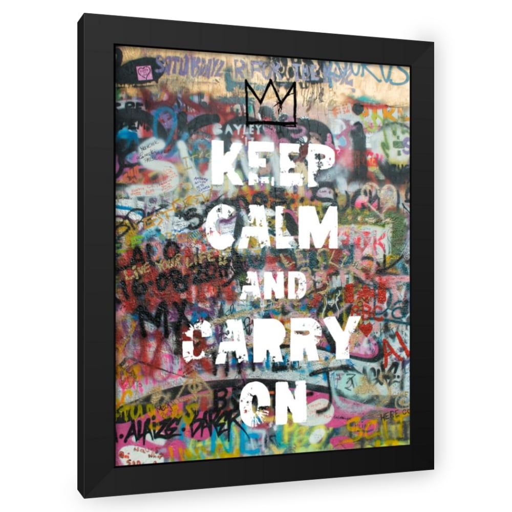 Stephen Chambers 15x18 Black Modern Wood Framed Wall Art Titled - Keep ...