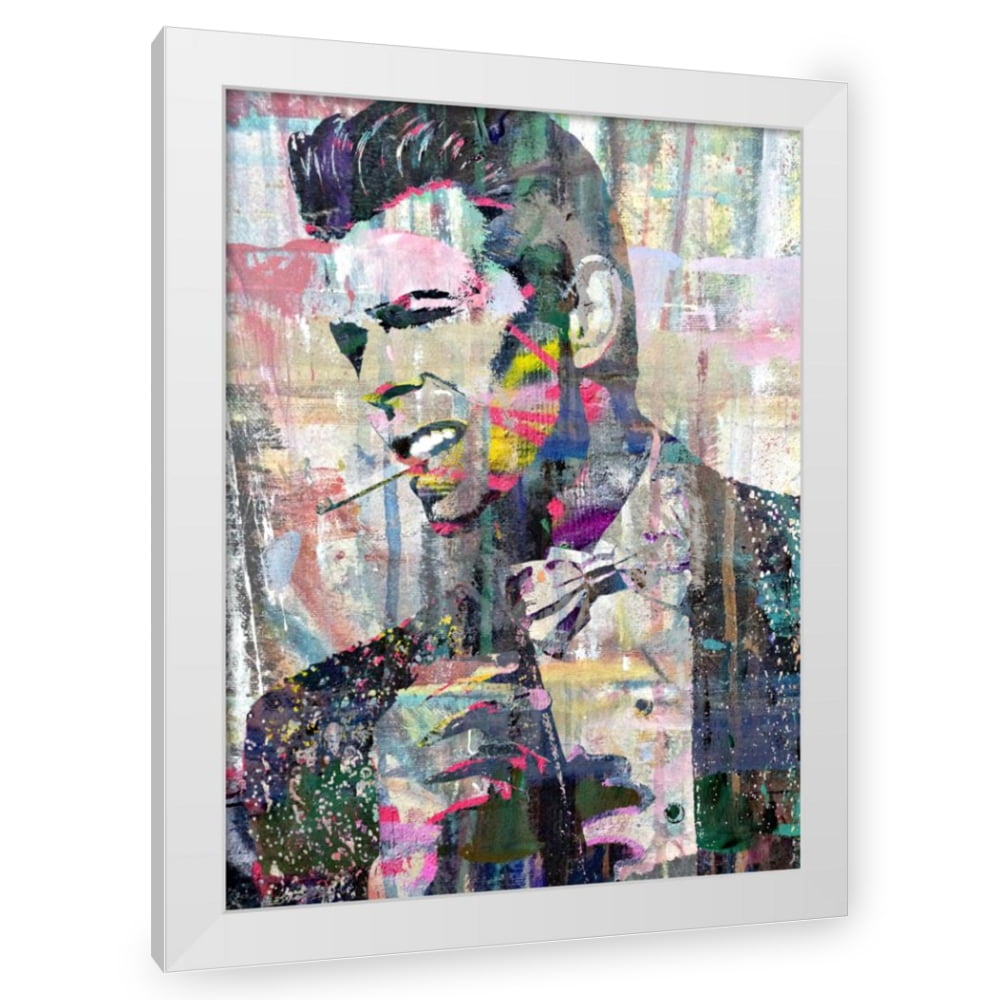 Stephen Chambers 15x18 White Modern Wood Framed Wall Art Titled - Bowie ...