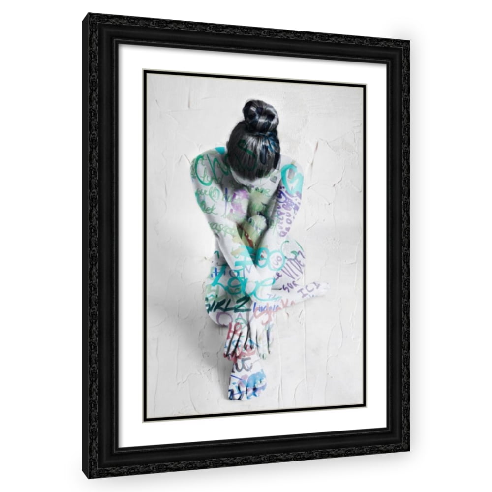 Stephen Chambers 17x24 Black Ornate Wood Framed With Double Matting ...