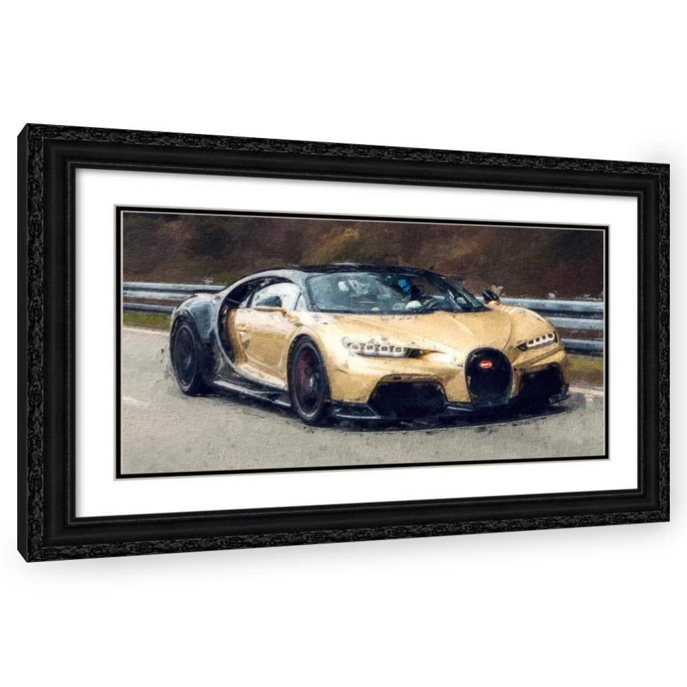 Stephen Chambers 18x11 Black Ornate Wood Framed With Double Matting ...