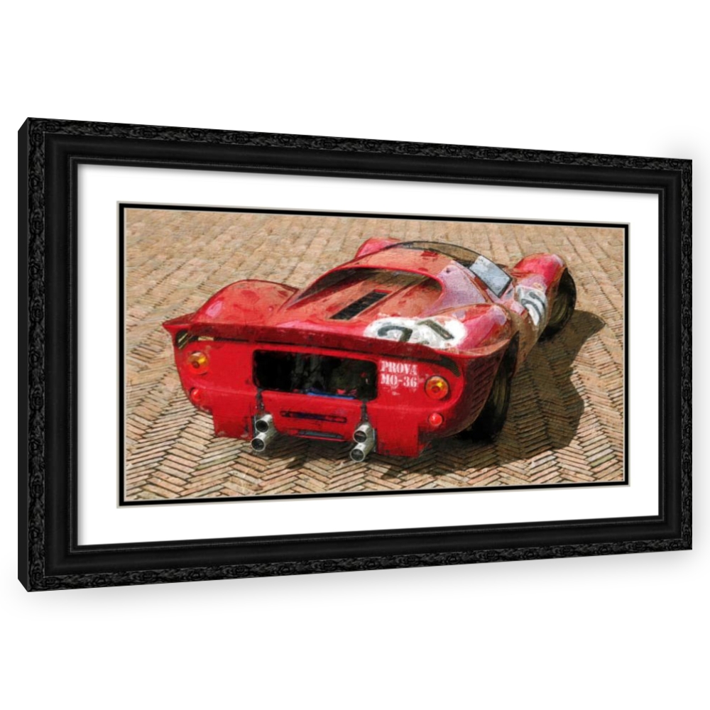 Stephen Chambers 18x12 Black Ornate Wood Framed With Double Matting ...